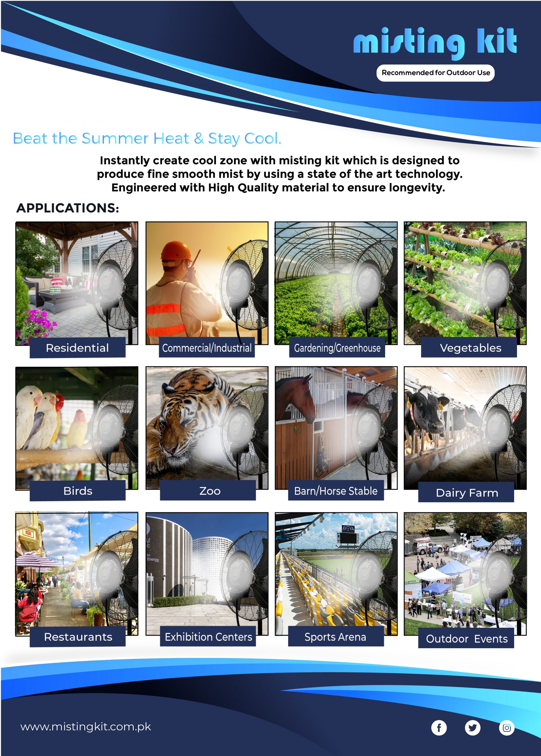 CATALOG - Mist Fan in Pakistan | Misting Kit for Fan